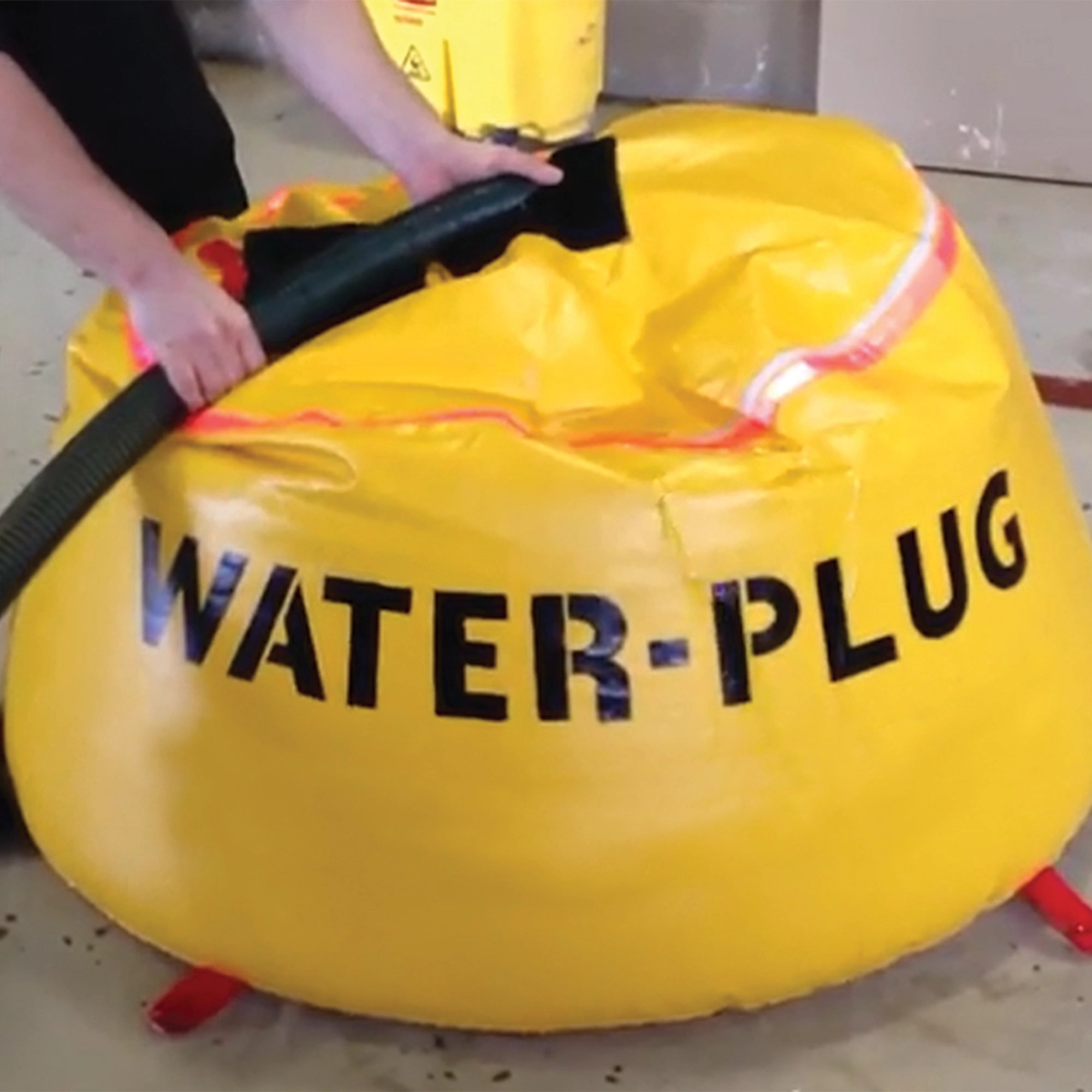 Water-Plug surrounds drains to retain over 2ft of water – Quick Dams